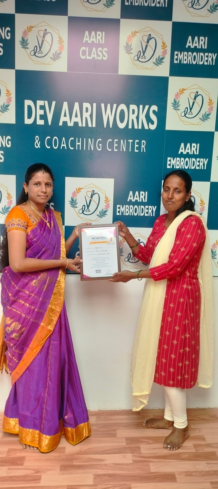 Aari work students – Dev Aari works and Coaching Center